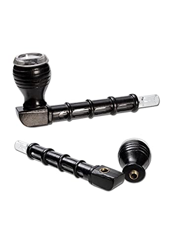 Holzpfeife aus Edelholz 2-TLG. mit Glaskopf online kaufen